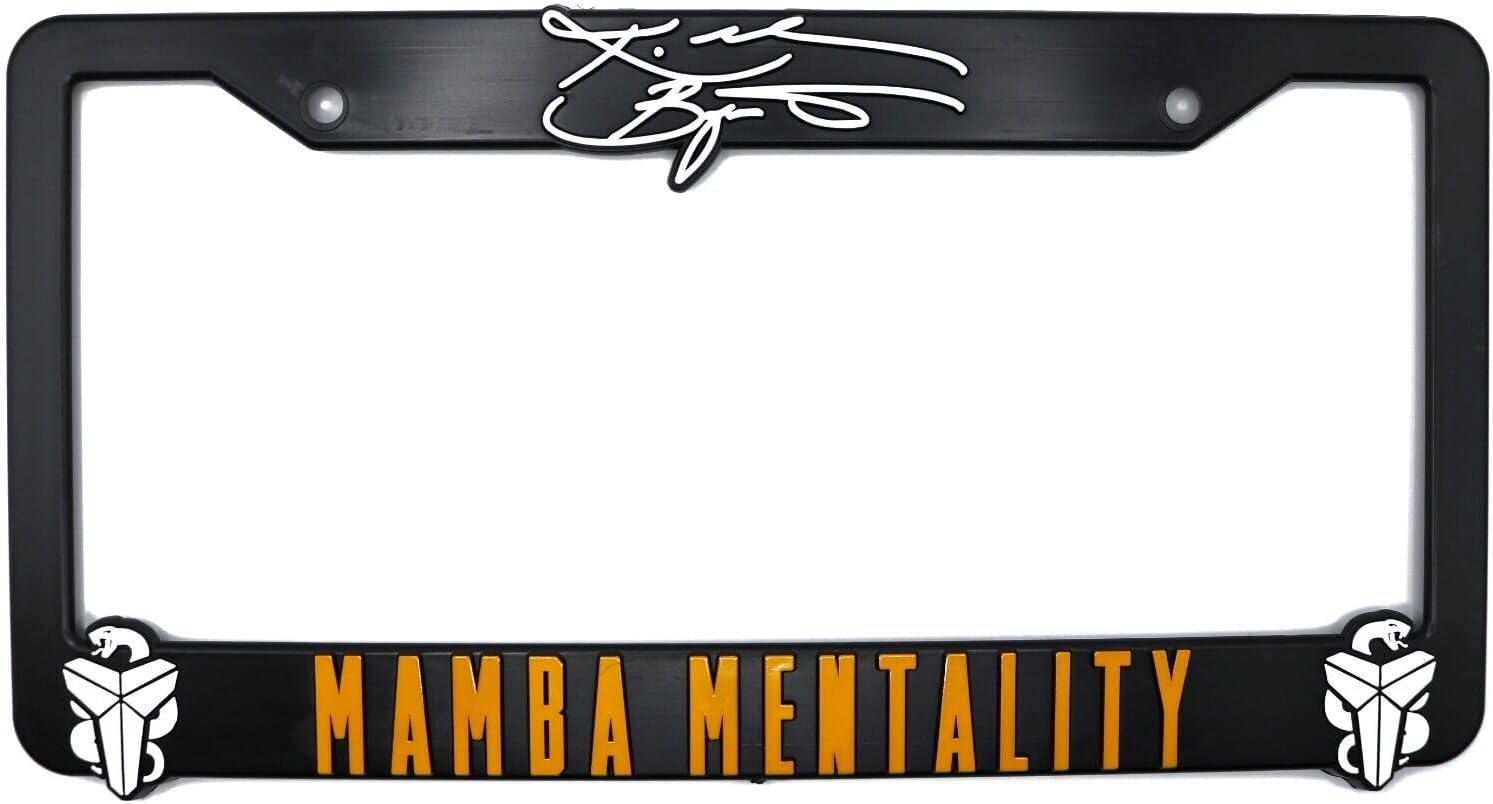 Kobe Bryant "Mamba Mentality" 3D Raised License Plate Frame