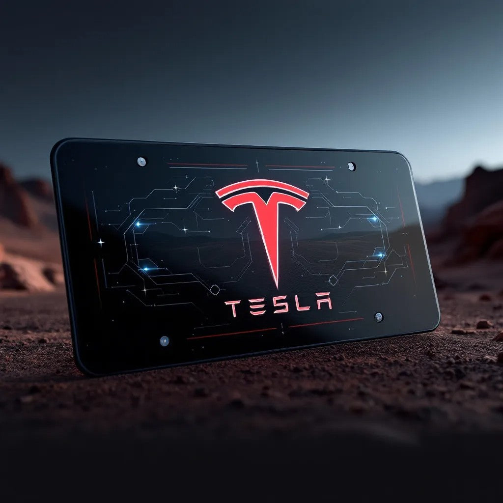 Tesla Cybertruck License Plate Mars Edition - Premium Quality – License ...