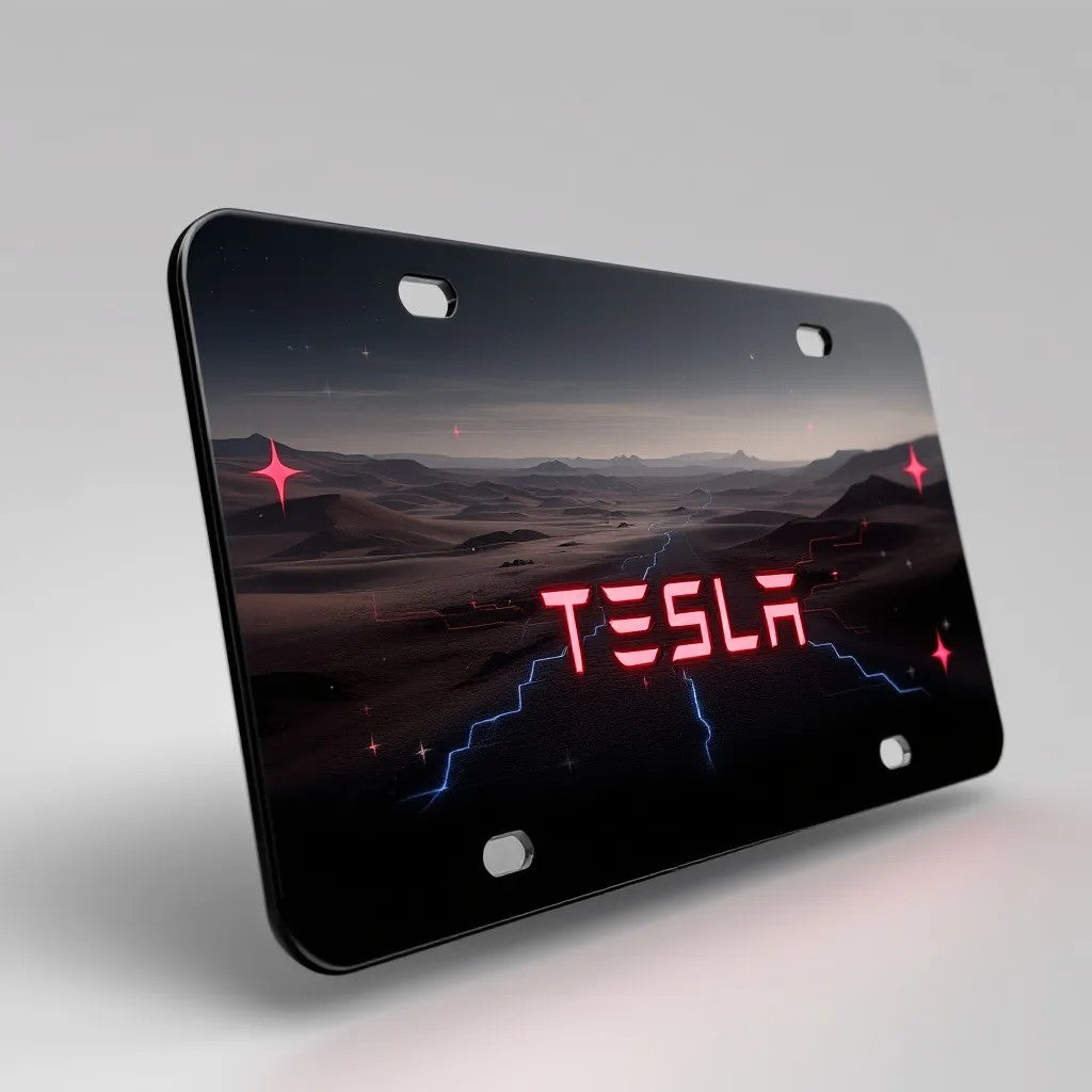 Tesla Cybertruck License Plate Mars Edition - Premium Quality – License ...