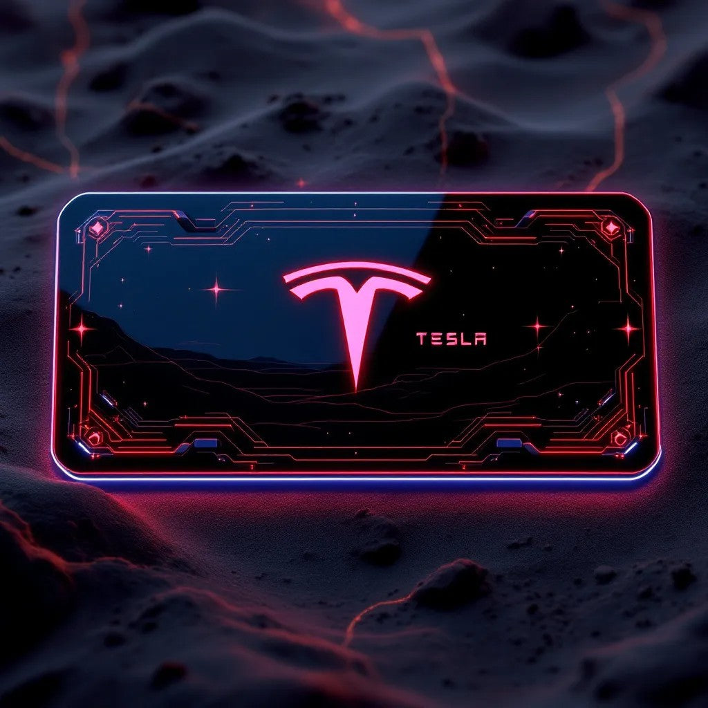 Tesla Cybertruck License Plate Mars Edition - Premium Quality – License ...