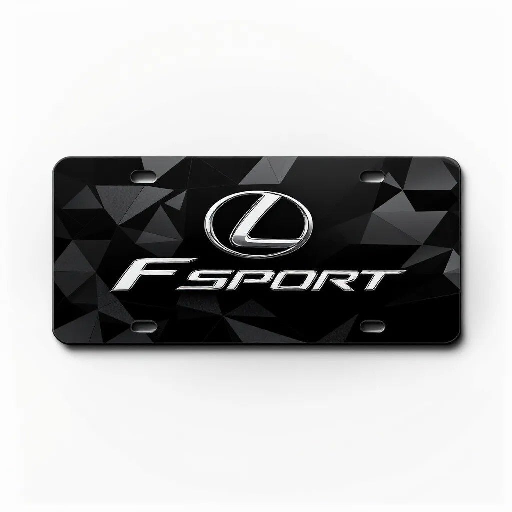 Lexus F-Sport Black License Plate - Premium Automotive Accessory ...