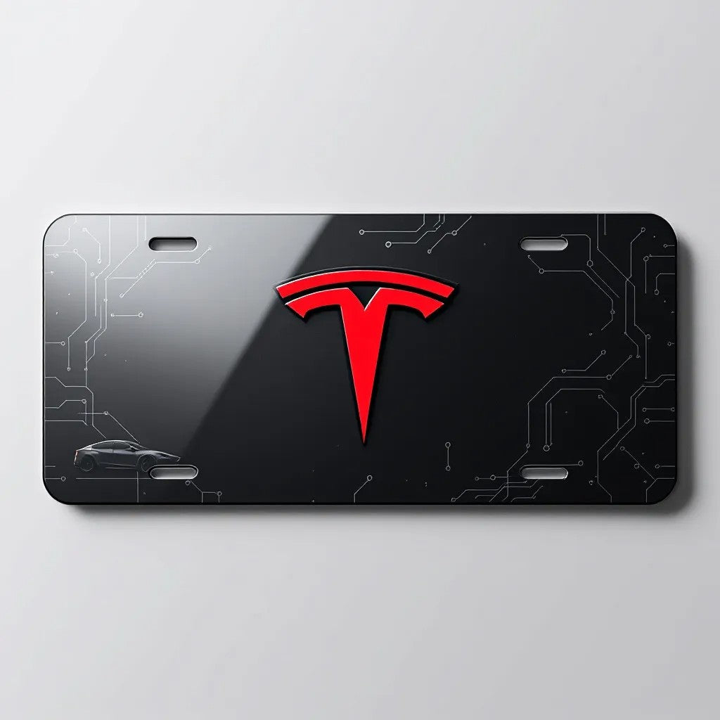 Tesla Cybertruck License Plate Mars Edition - Premium Quality – License ...