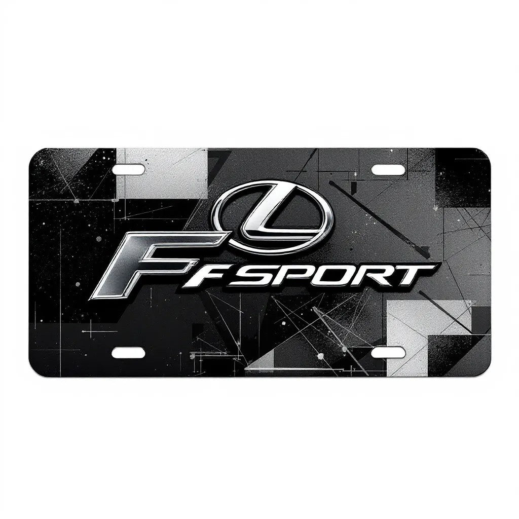 Lexus F-Sport Black License Plate - Premium Automotive Accessory ...