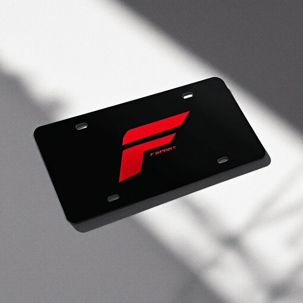 Lexus F-Sport Black License Plate - Premium Automotive Accessory ...