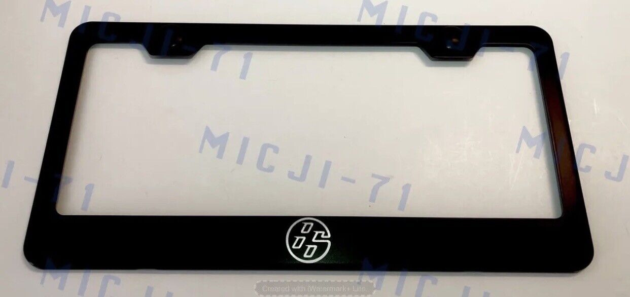 86 Toyota Laser Engraved Etched Stainless License Plate Holder Frame ...