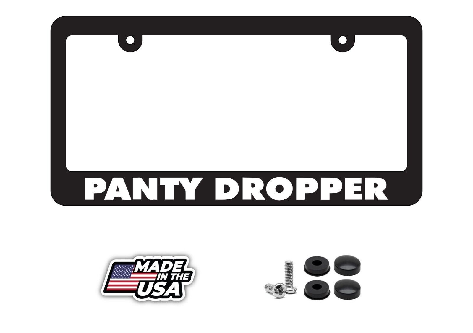 Panty Dropper - License Plate Frame - JDM Import 4x4 diesel car truck funny