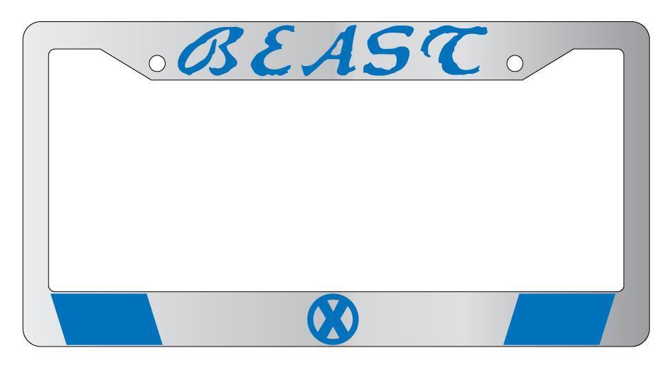 Beast Chrome METAL License Plate Frame For Marvel Mod-GRAPH9856236-7782
