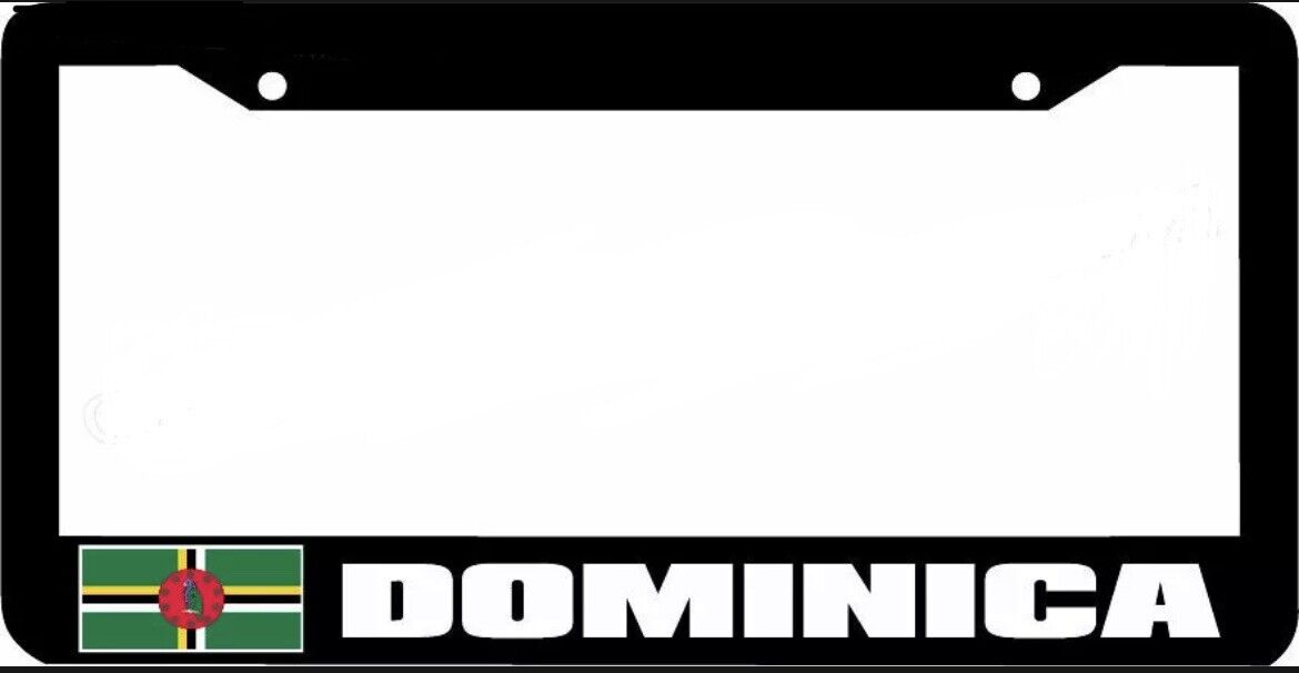 DOMINICA flag License Plate Frame