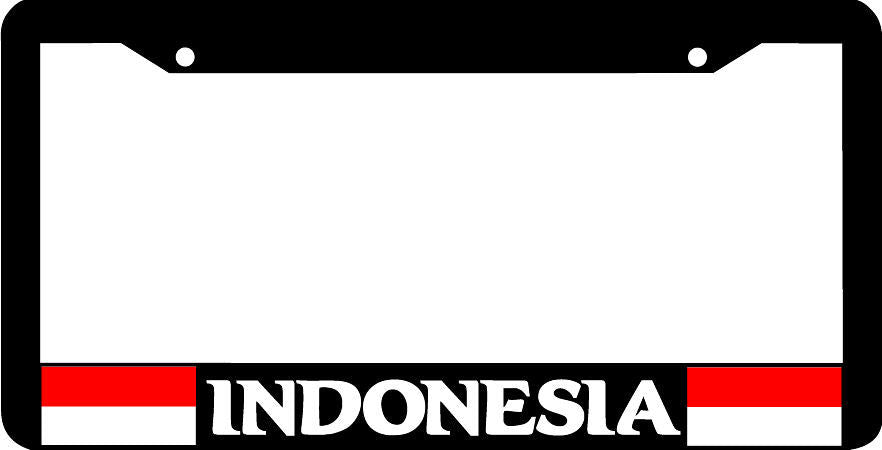 INDONESIA Indonesian flag License Plate Frame