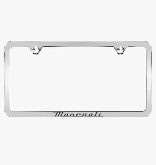 MASERATI Chrome Slimline License Plate Frame