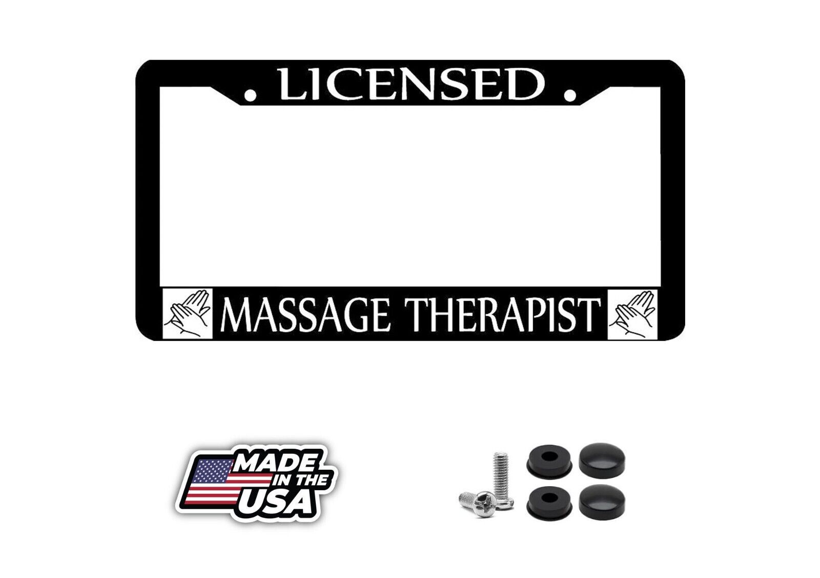 LICENSED MASSAGE THERAPIST License Plate Frame