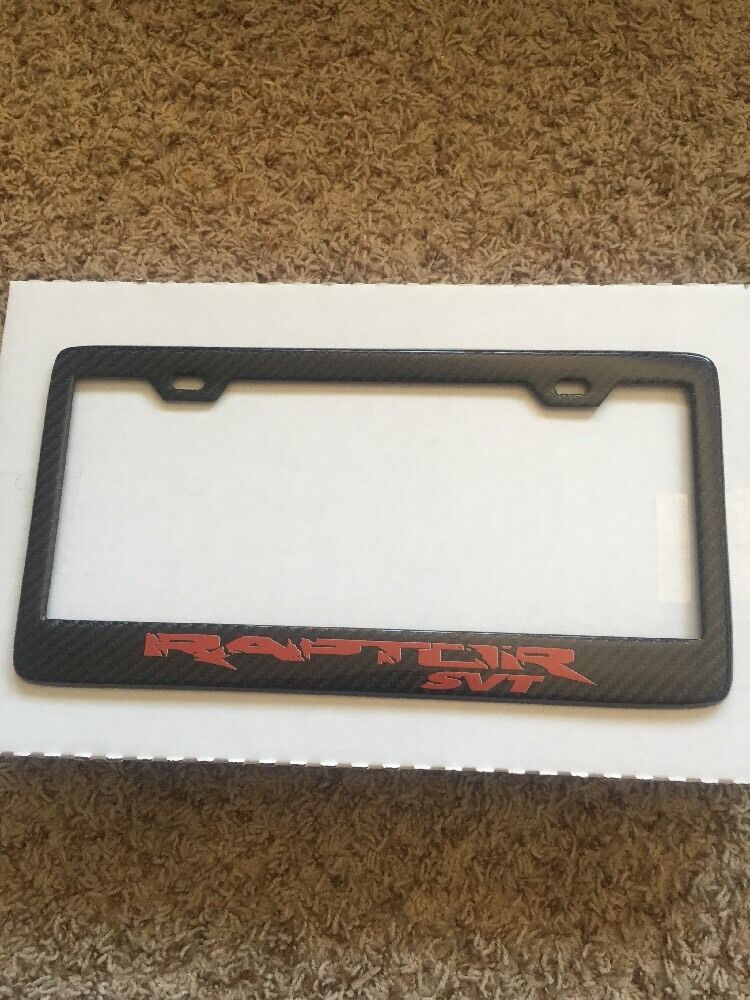 Real Carbon Fiber Ford F150 F-150 SVT Raptor License Plate Frame