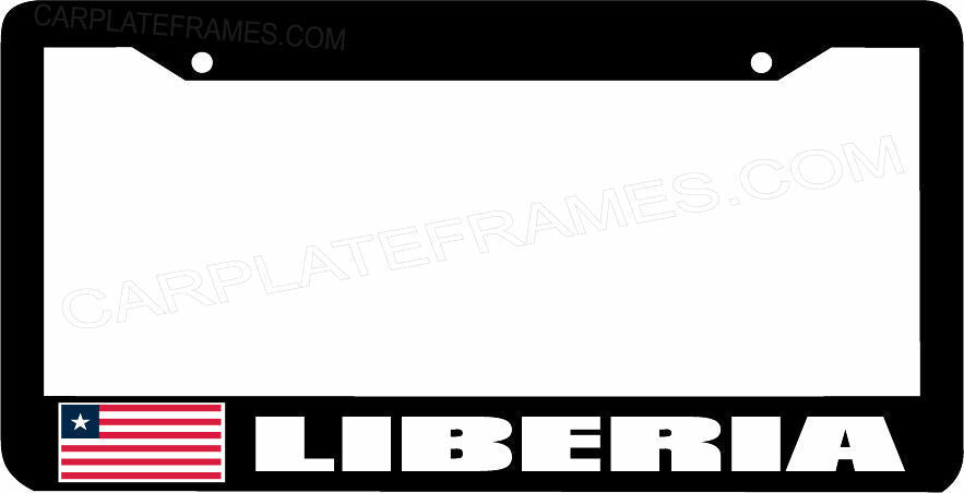 LIBERIA flag License Plate Frame