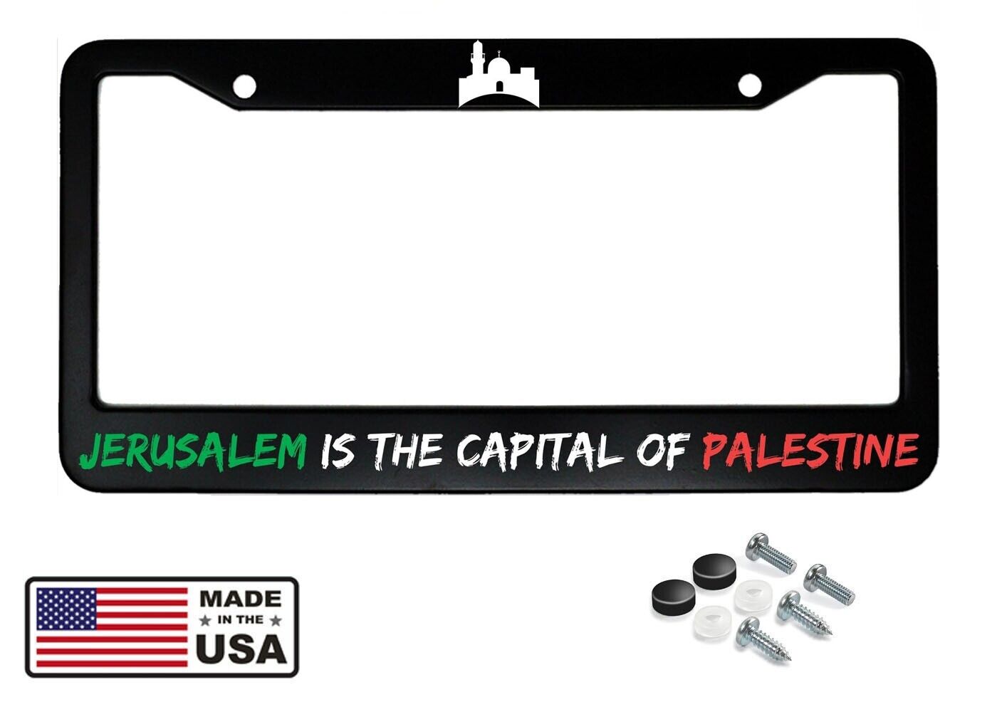Jerusalem Is The Capital Of Palestine Metal Car license plate frame ...