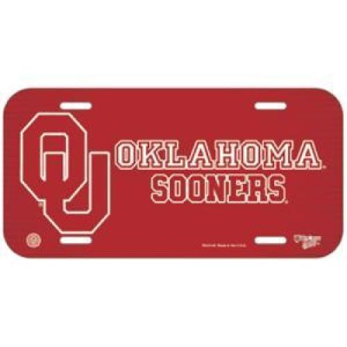 NCAA Oklahoma Sooners Plastic License Plate – License Plate Frame