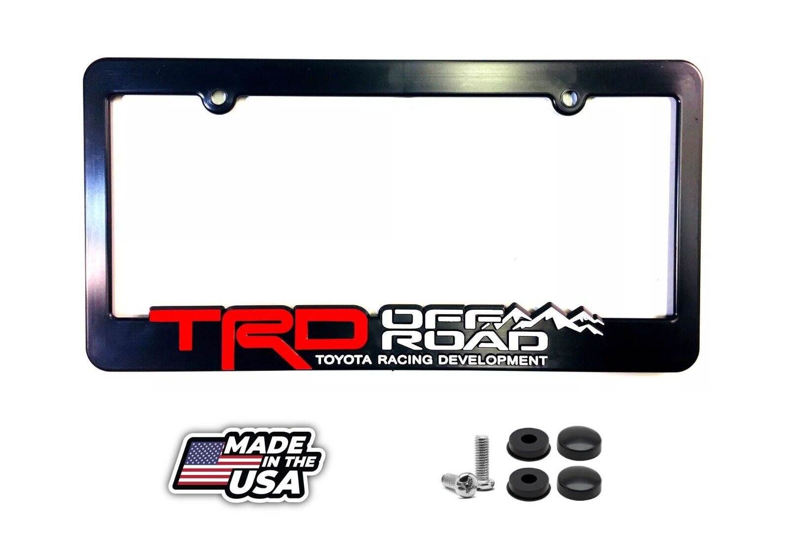 TRD OFF ROAD License Plate Frames Toyota Racing Development Tacoma ...