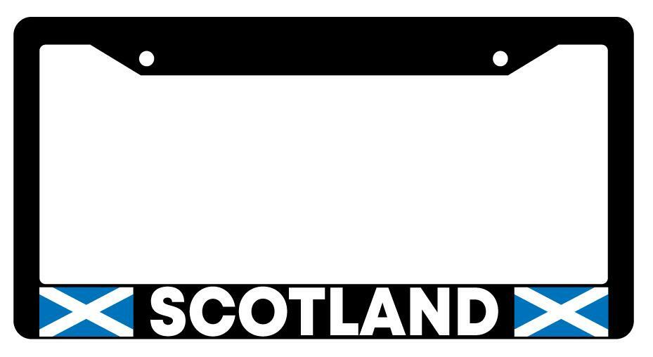 Scotland w/Flags Black Plastic License Plate Frame Mod-GRAPH9856236-199