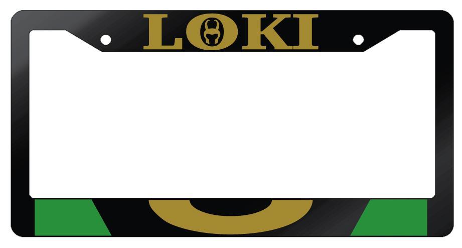 Loki Glossy Black Plastic License Plate Frame For Marvel Mod ...