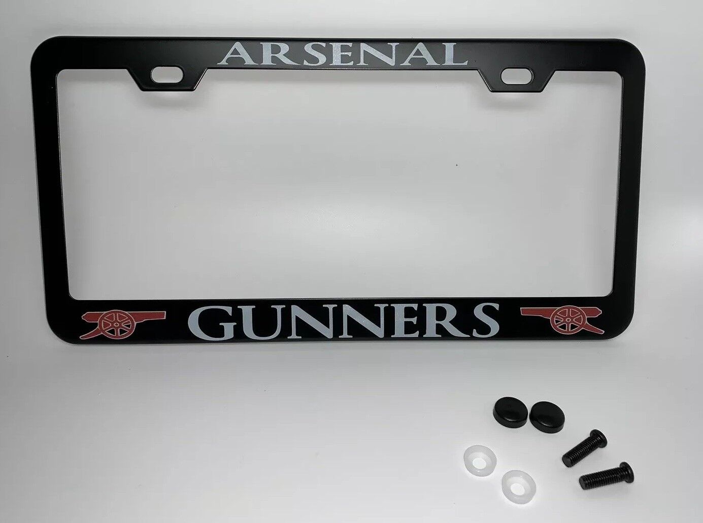 Black ARSENAL The Gunners License Plate Frame