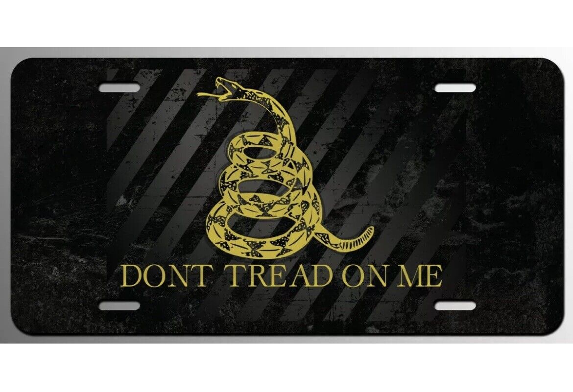 Gadsden Flag Don't Tread On Me License Plate – License Plate Frame