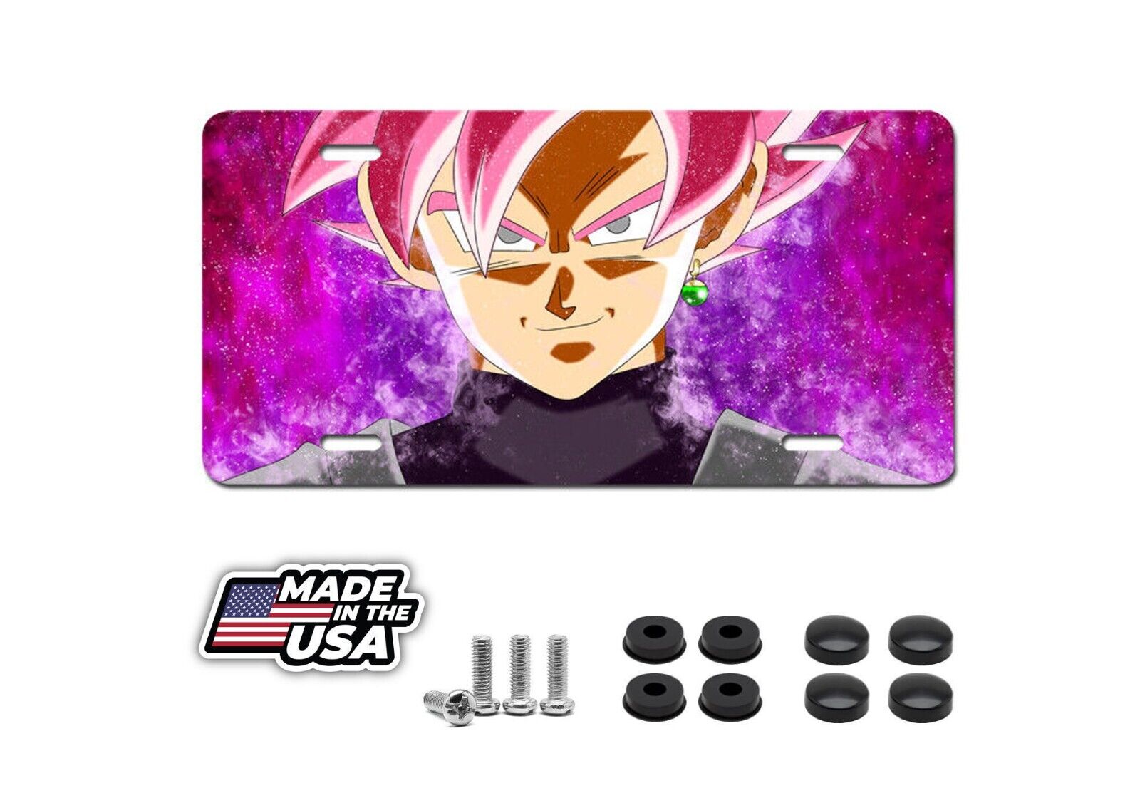 Goku Black Dragon Ball Super HOT License Plate Auto Truck Car Tag Anime ...