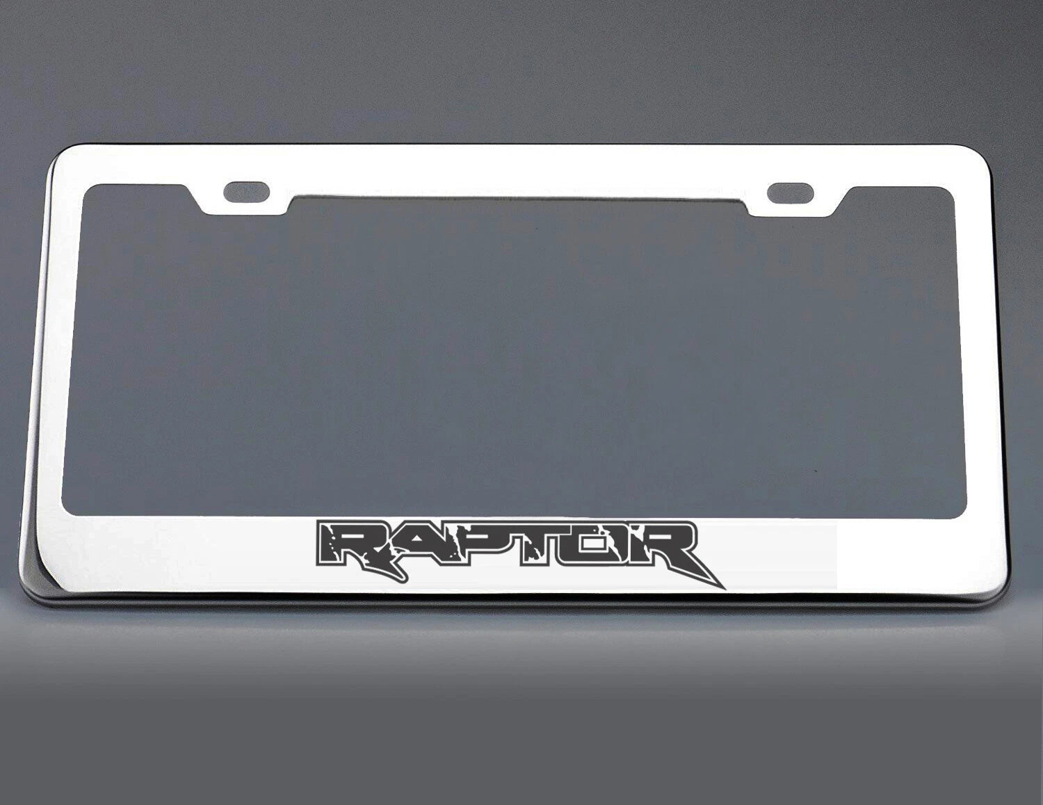 Ford Raptor License Plate Frame Stainless Steel with Laser Engraved
