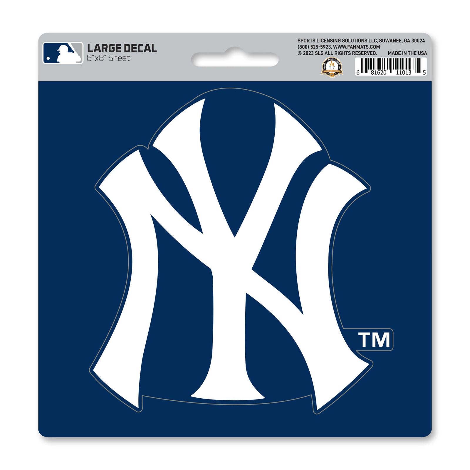 MLB New York Yankees Decal Large 8"X8" Auto RV Boat Cooler Luggage ...