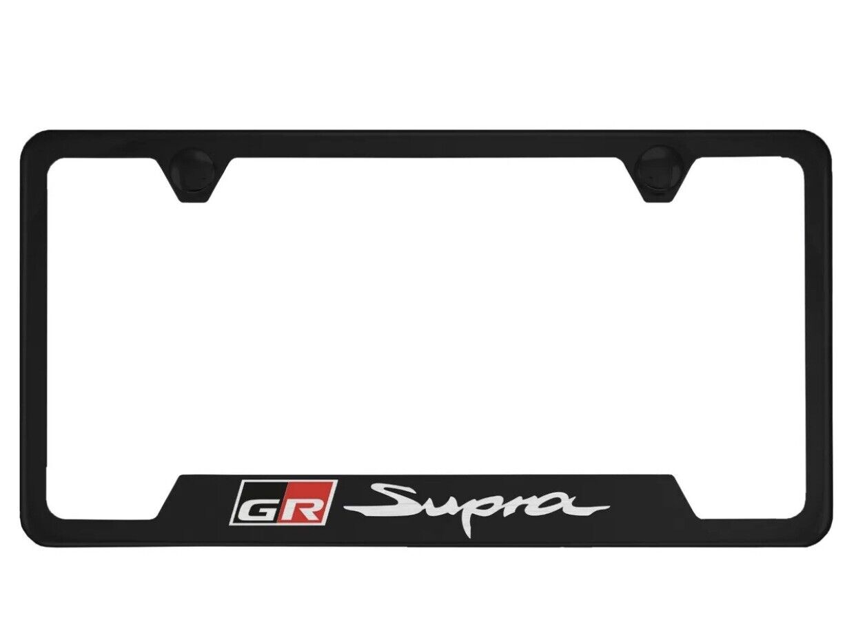 Toyota GR Supra Black License Plate Frame