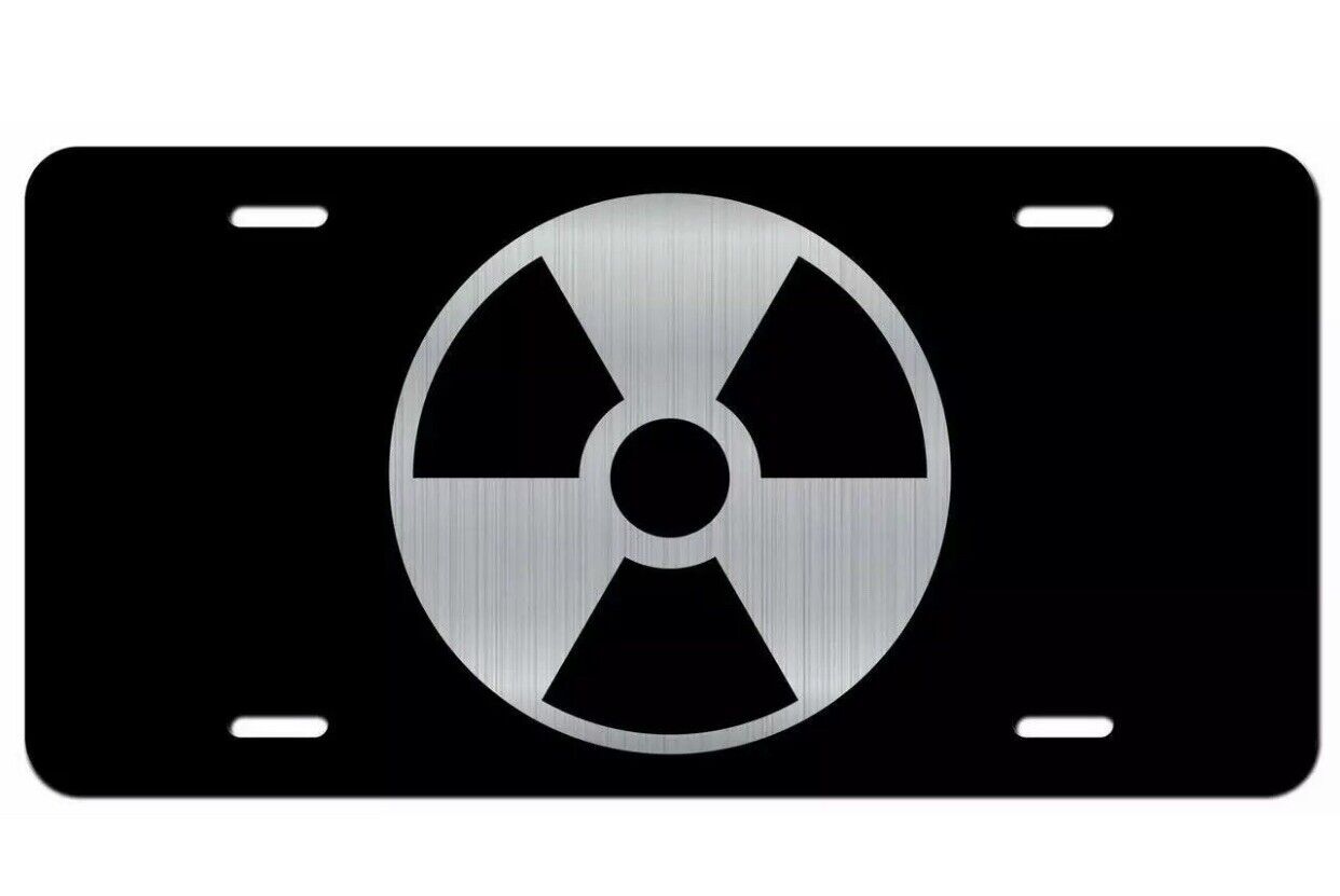 Radiation Symbol License Plate Vanity Novelty Tag Metal Car 6-Inch by ...