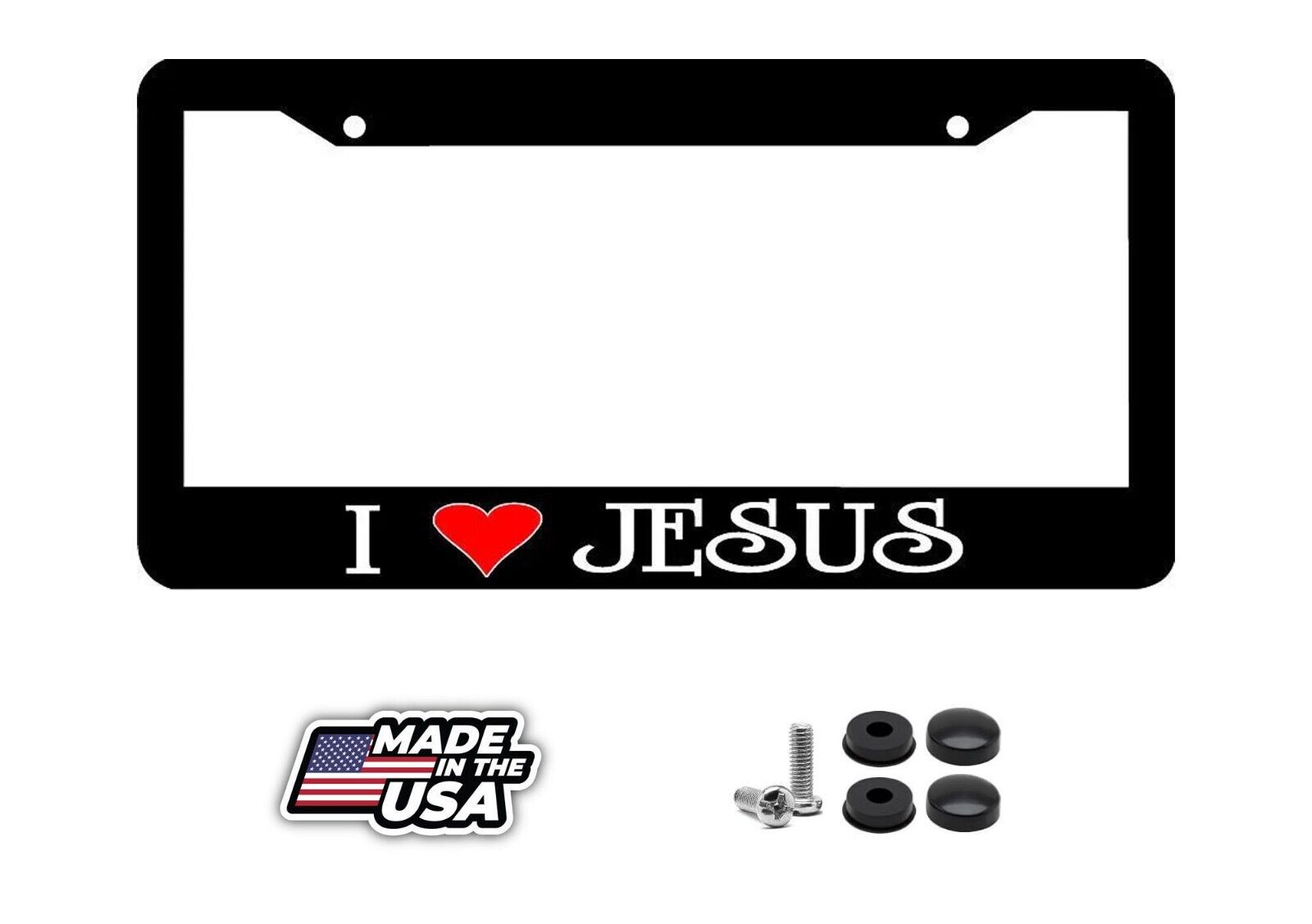 I LOVE JESUS I HEART JESUS License Plate Frame
