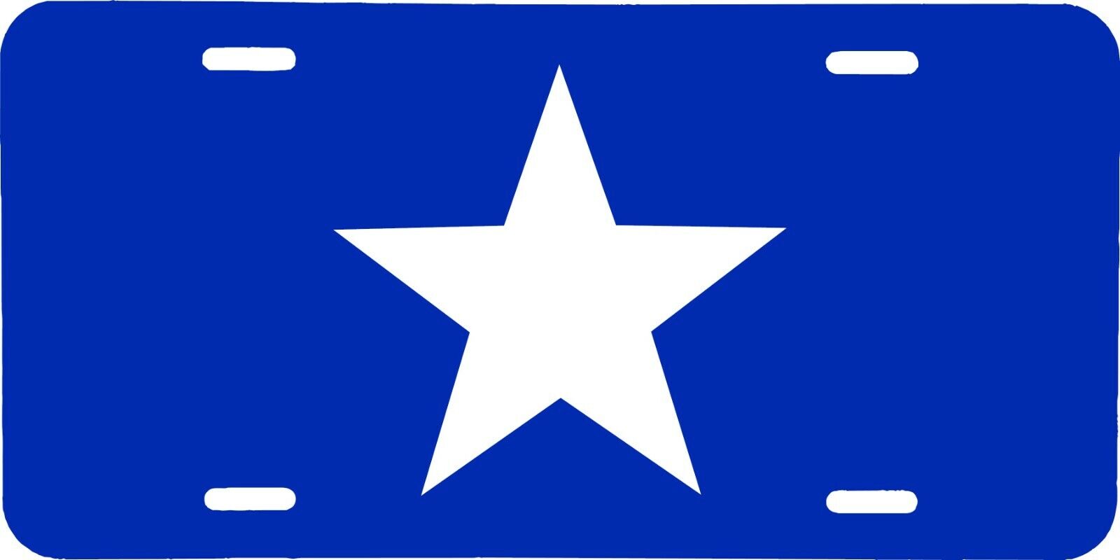 BONNIE BLUE FLAG WITH STAR UNITED STATES VEHICLE LICENSE PLATE AUTO CA ...