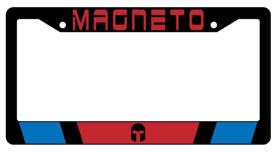 Magneto Black Plastic License Plate Frame Auto For Marvel Mod ...