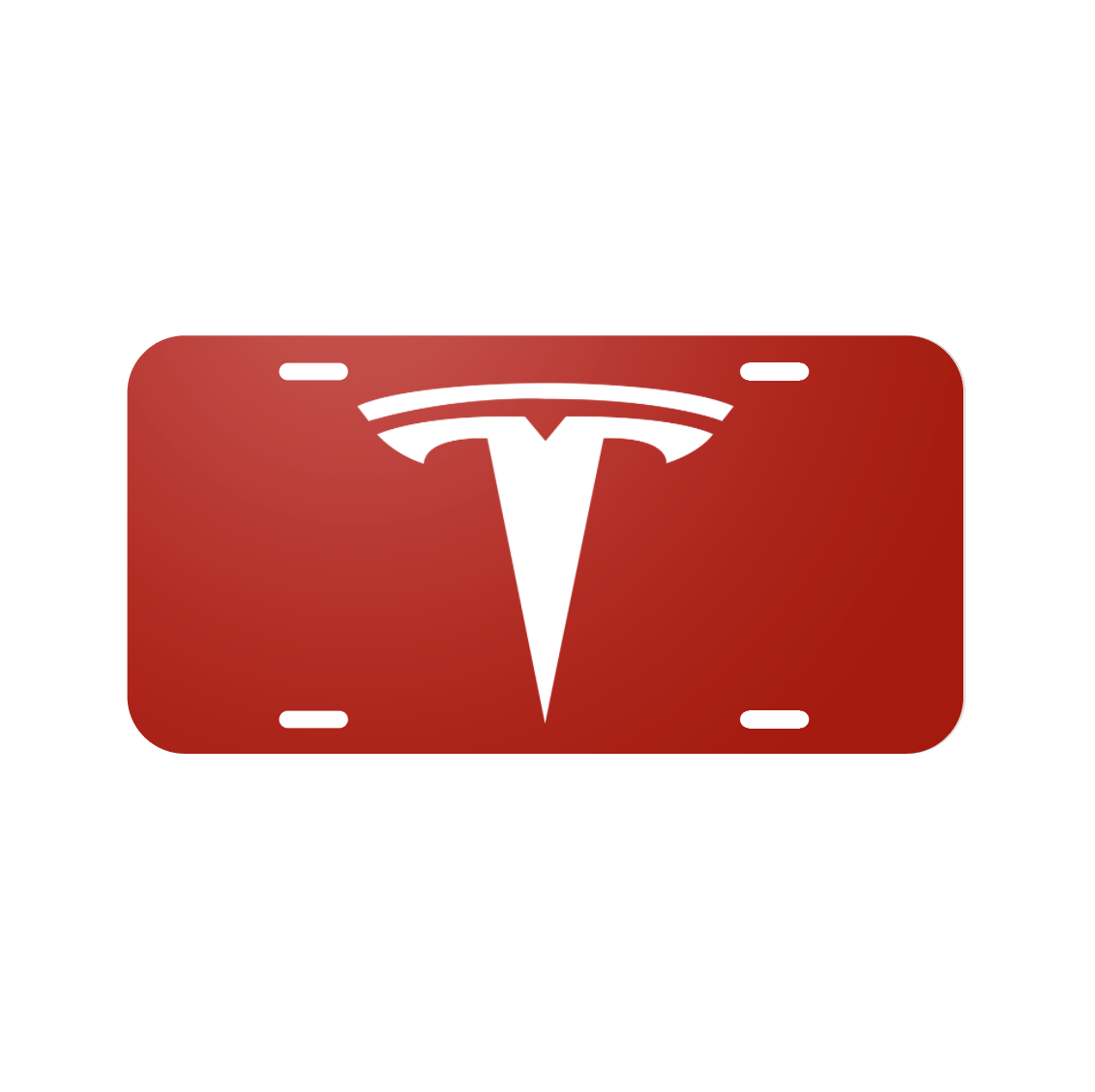 Tesla Vehicle Front License Plate Auto Car Red Model 3 Model X S Y ...
