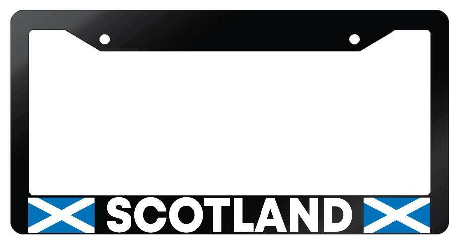 Scotland w/Flags Glossy Black Plastic License Frame Mod-GRAPH9856236 ...