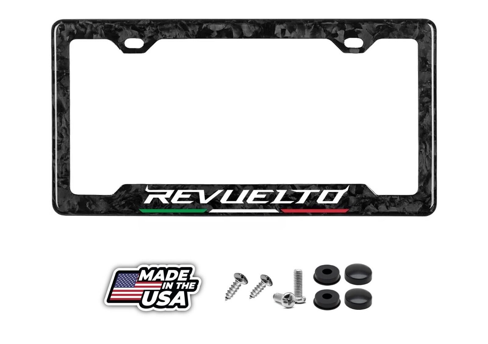 LAMBORGHINI REVUELTO 100% REAL FORGED CARBON FIBER CAR LICENSE PLATE ...
