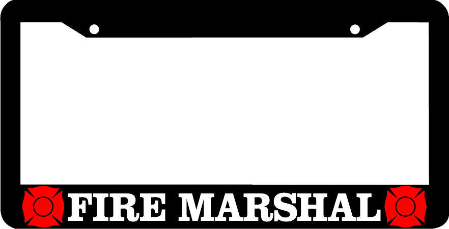 FIRE MARSHAL FIREFIGHTER FIRE MAN License Plate Frame
