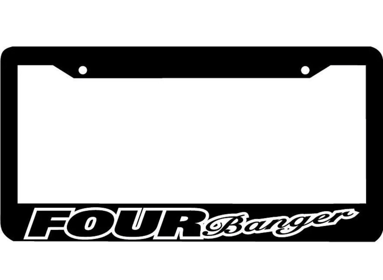 FOUR BANGER lowered jdm low slow License Plate Frame