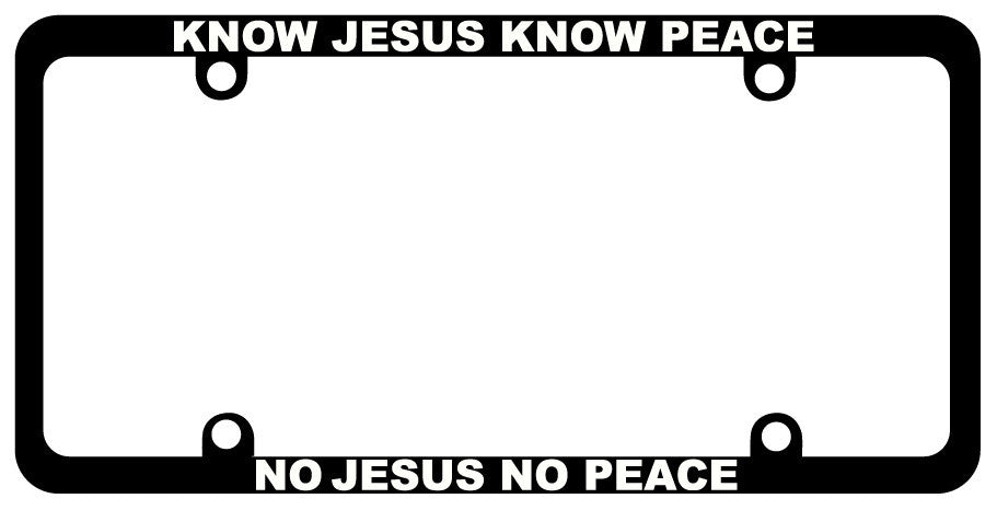 No Jesus No Peace License plate frame Christian decal Mod-GRAPH9856236 ...