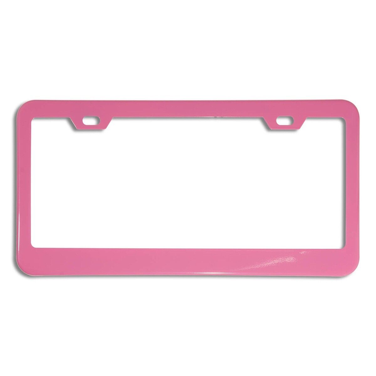 PLAIN QUALITY Stainless Steel Heavy Duty HOT PINK License Plate Frame ...