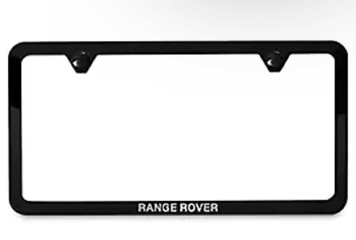 Range Rover Stainless Steel License Plate Frame Slimline Matte Black