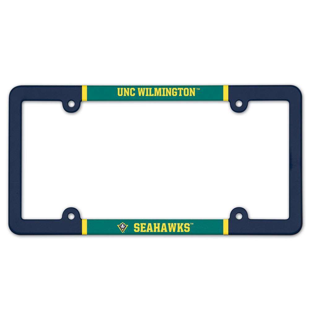 NCAA UNC Wilmington Seahawks Plastic License Plate Frame
