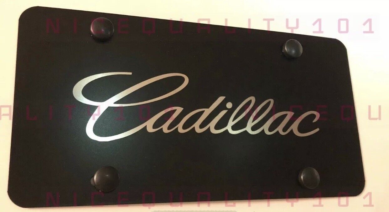 Laser Engraved Cadillac Escalade Stainless Steel Finished License Plate ...