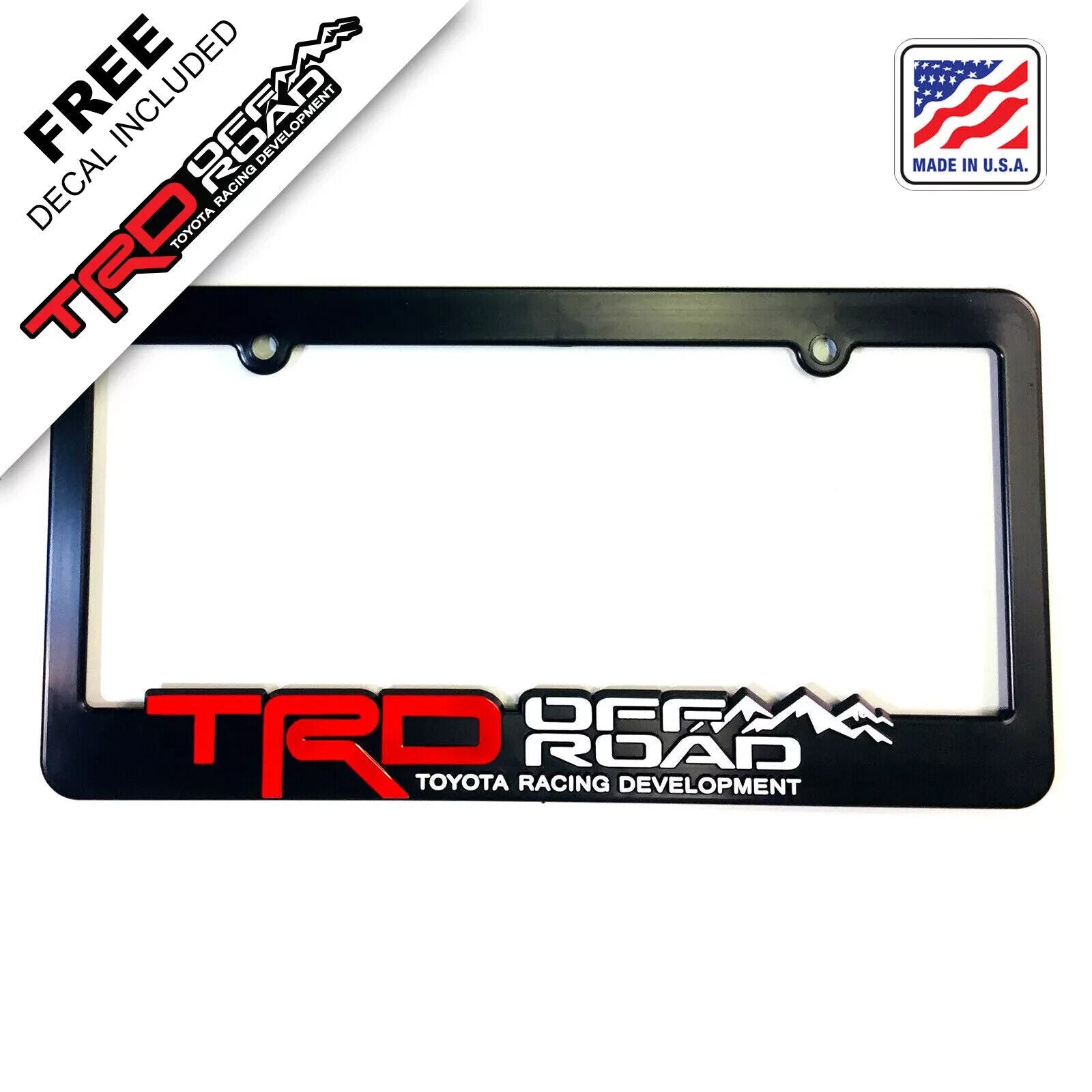 TRD-OFF-ROAD-License-Plate-Frames-Toyota-Racing-Development-Tacoma ...