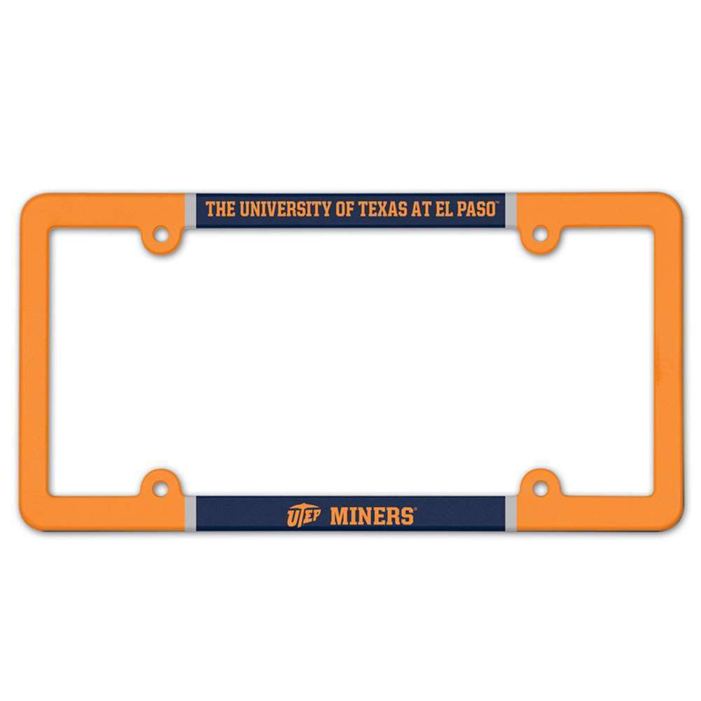 NCAA UTEP Miners Plastic License Plate Frame