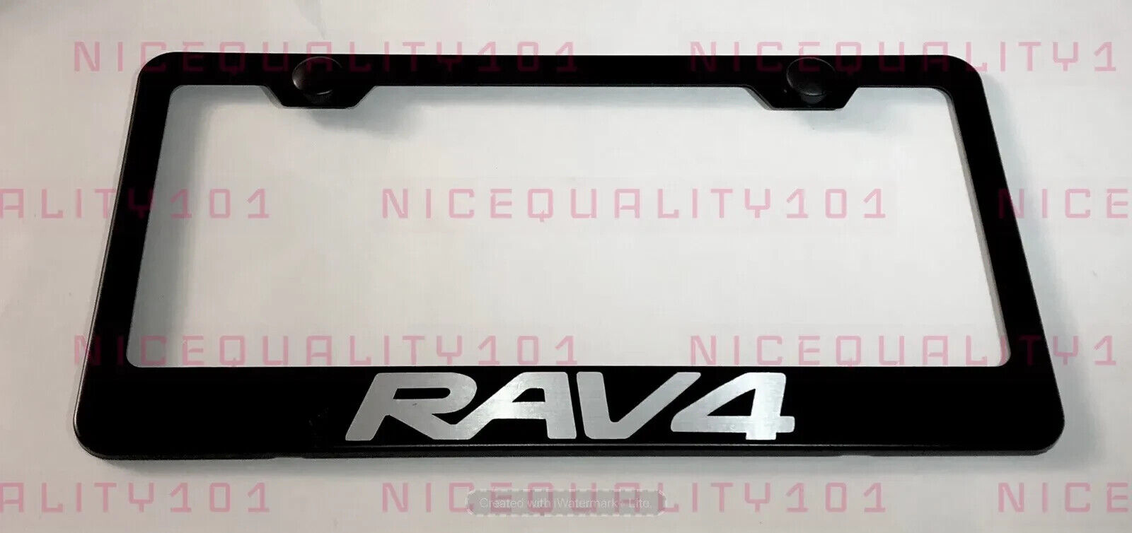 RAV4 Stainless Steel Finished License Plate Frame Holder Rust Free v2