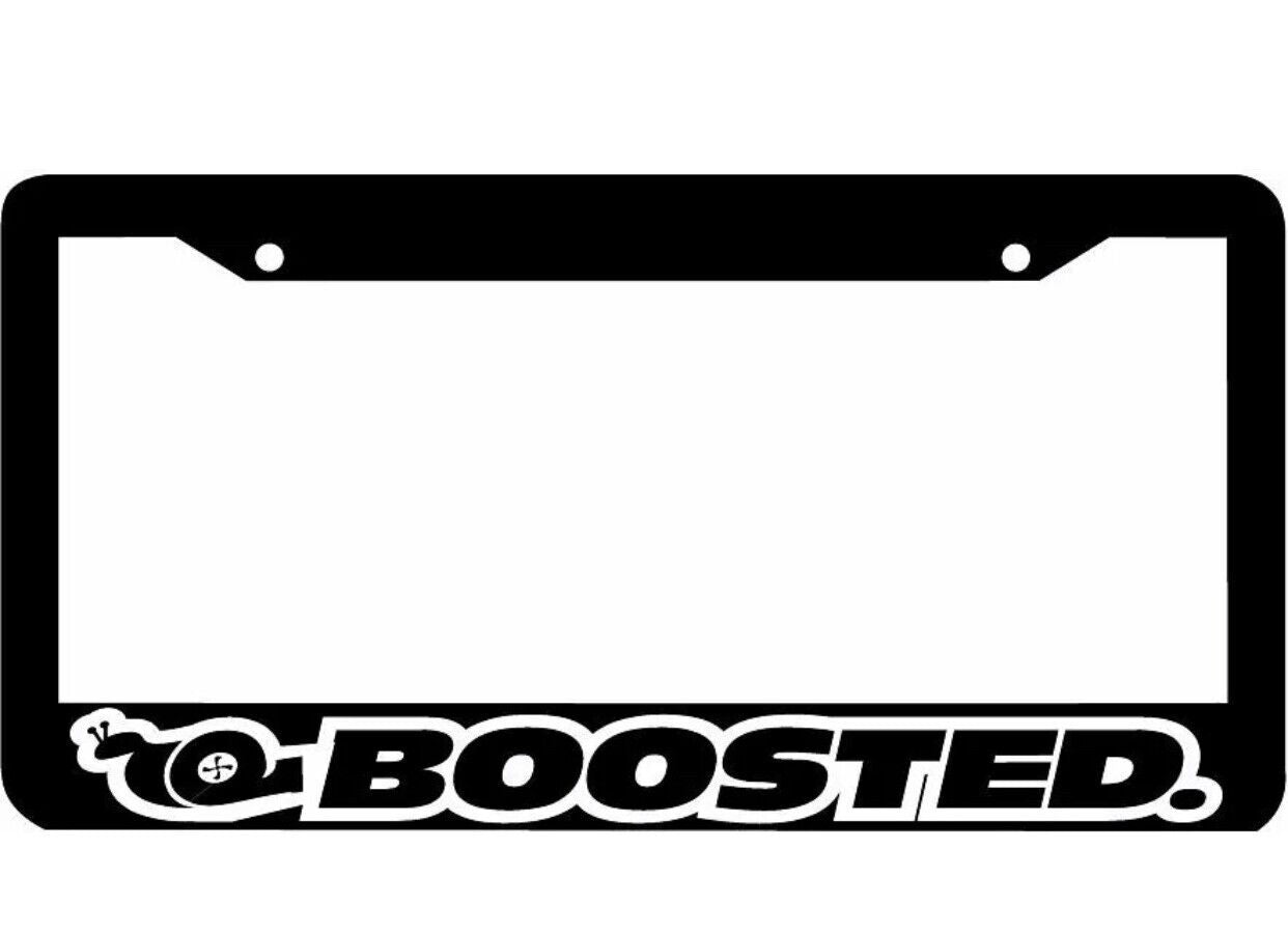 BOOSTED turbo boost jdm JDM License Plate Frame