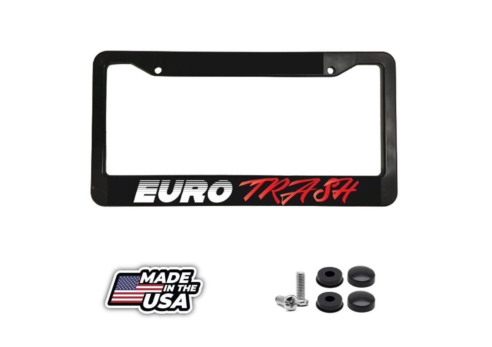 Euro Trash Drift Import Lowered Turbo M series European License Plate Frame
