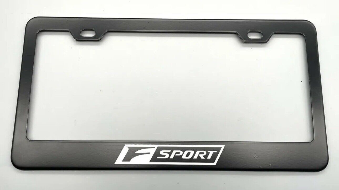 Lexus f sport Black License Plate Frame Stainless Steel with Laser Engraved