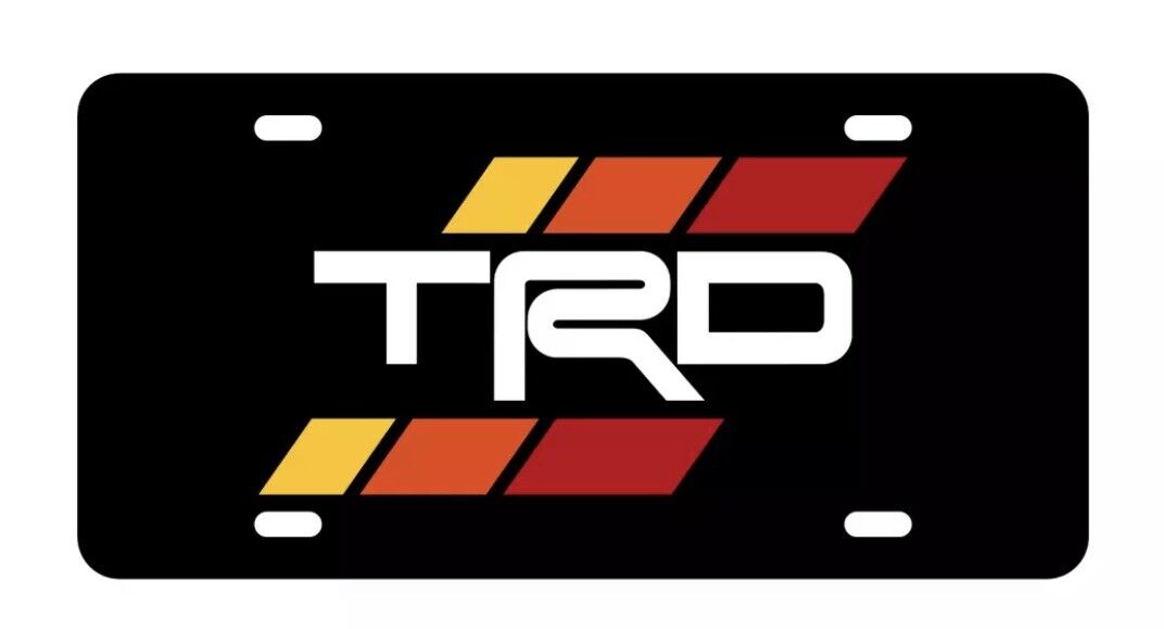 TRD Classic Retro Vintage Style Vanity License Plate – License Plate Frame