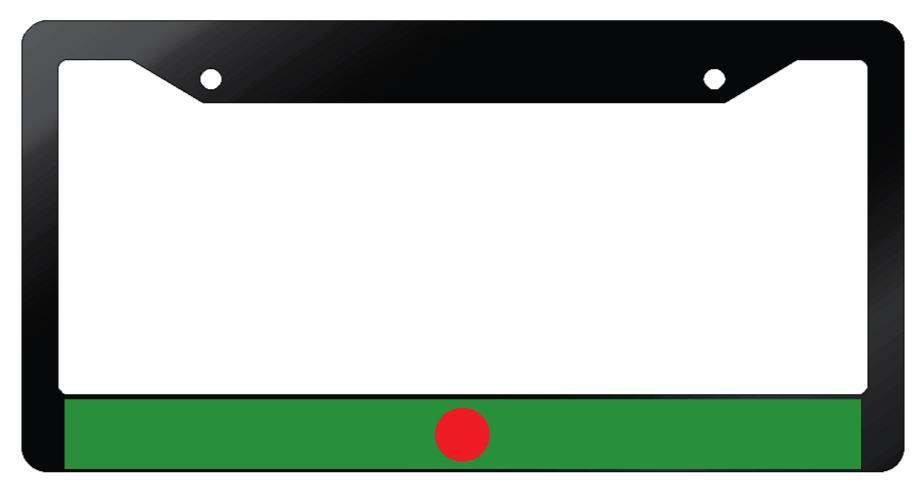 Bangladesh Glossy Black Plastic License Plate Frame World Flags Mod ...